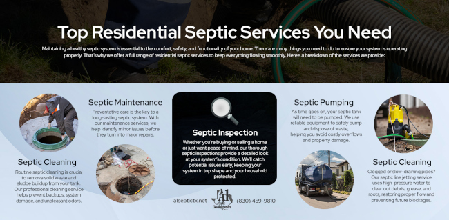 Top Residential Septic Services You Need [infographic] | A-1 Septic ...